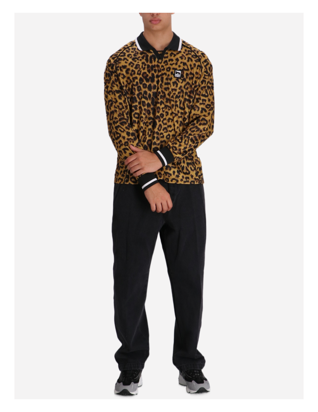 obey polo manpolo collar sports shirt leopard - 131040059 leo Talla S ...