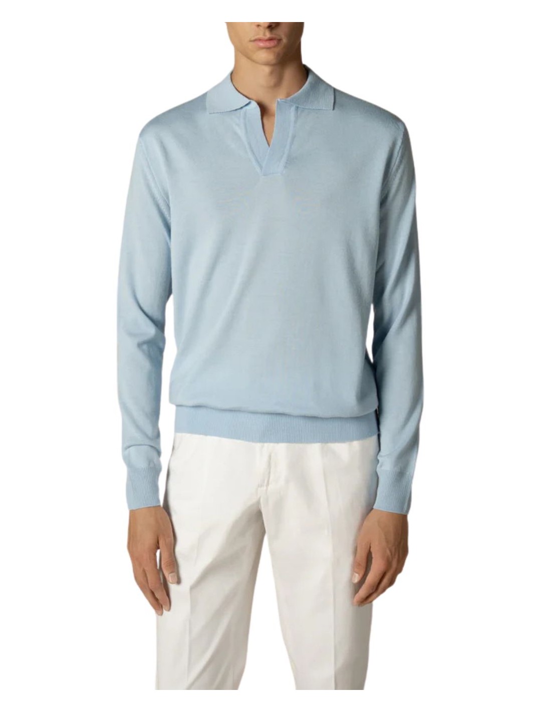 aurélien punto hombre buttonless polo longsleeve - 0802001003 light ...