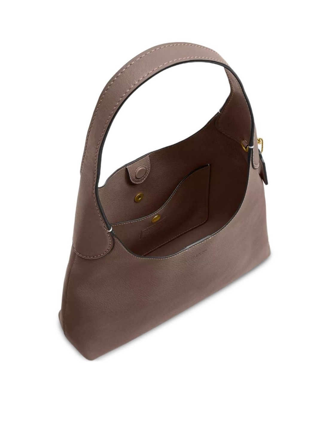 coach handbag womanbrooklyn shoulder bag 28 - cu068 b4 dark stone Talla ...