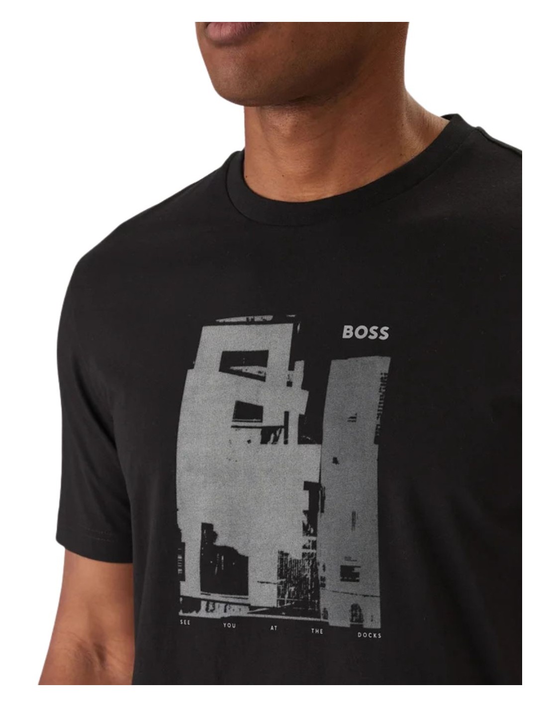boss camiseta hombre te_imprint - 50556007 001 Talla S