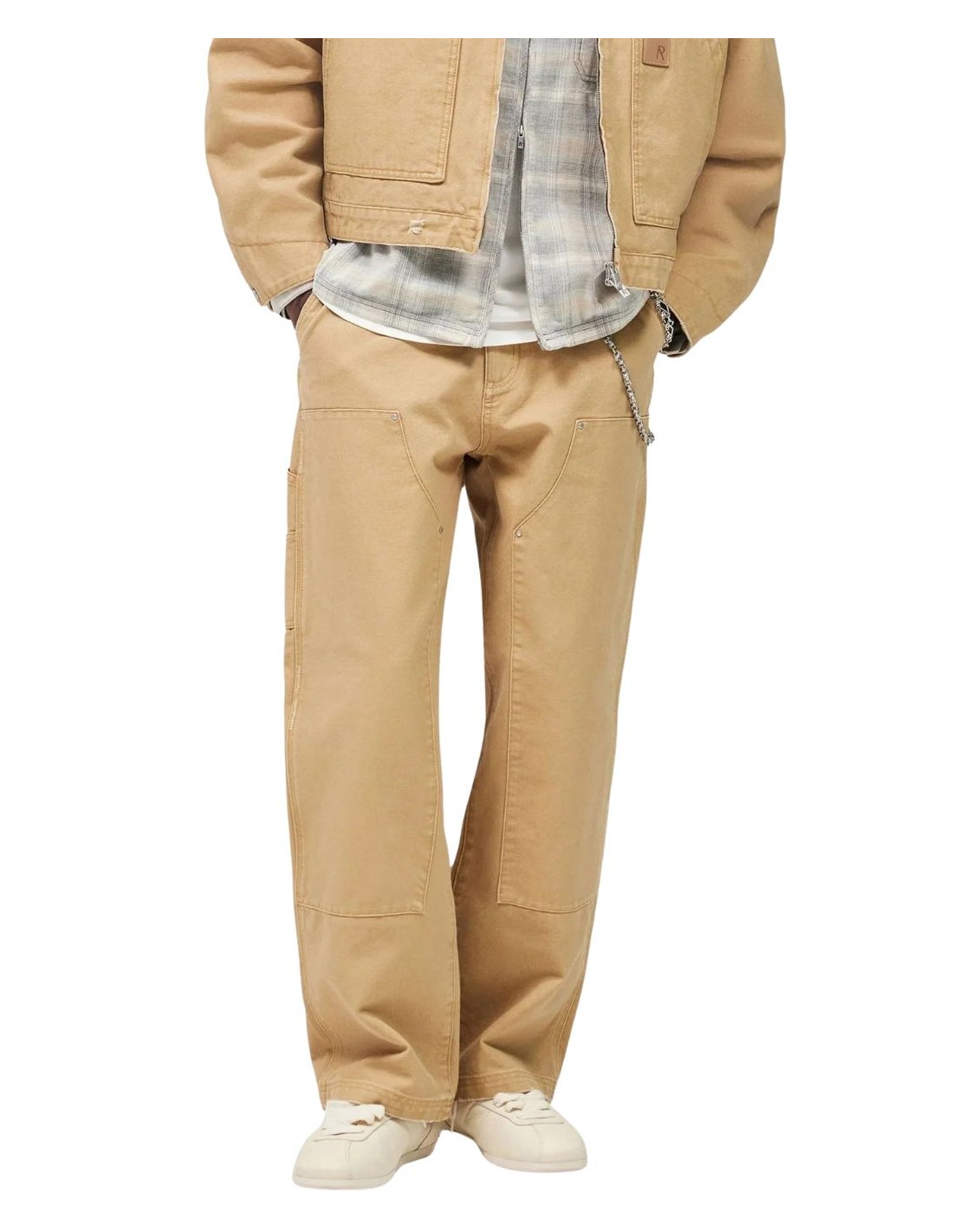 represent pantalon hombre worker pant - mlm100479 beige Talla S