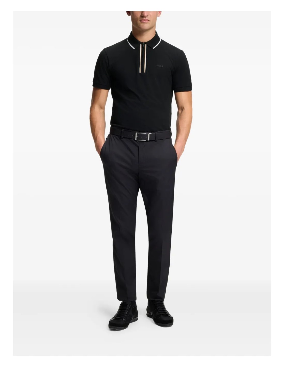 boss polo hombre philix goc - 50555698 001 Talla M Color negro