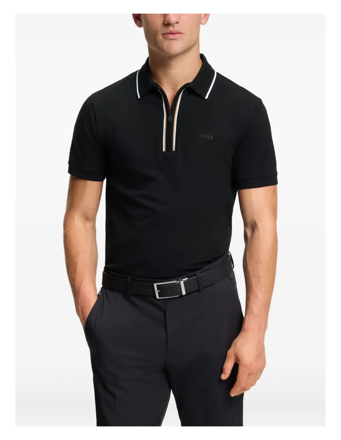 boss polo hombre philix goc - 50555698 001 Talla M Color negro